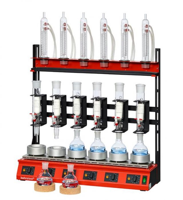 Behr R106S complete Soxhlet extractie opstelling 6 x 250 ml ...