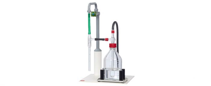 Behr Simvac wasfles met waterstraalpomp - Laboratorium-apparatuur.nl